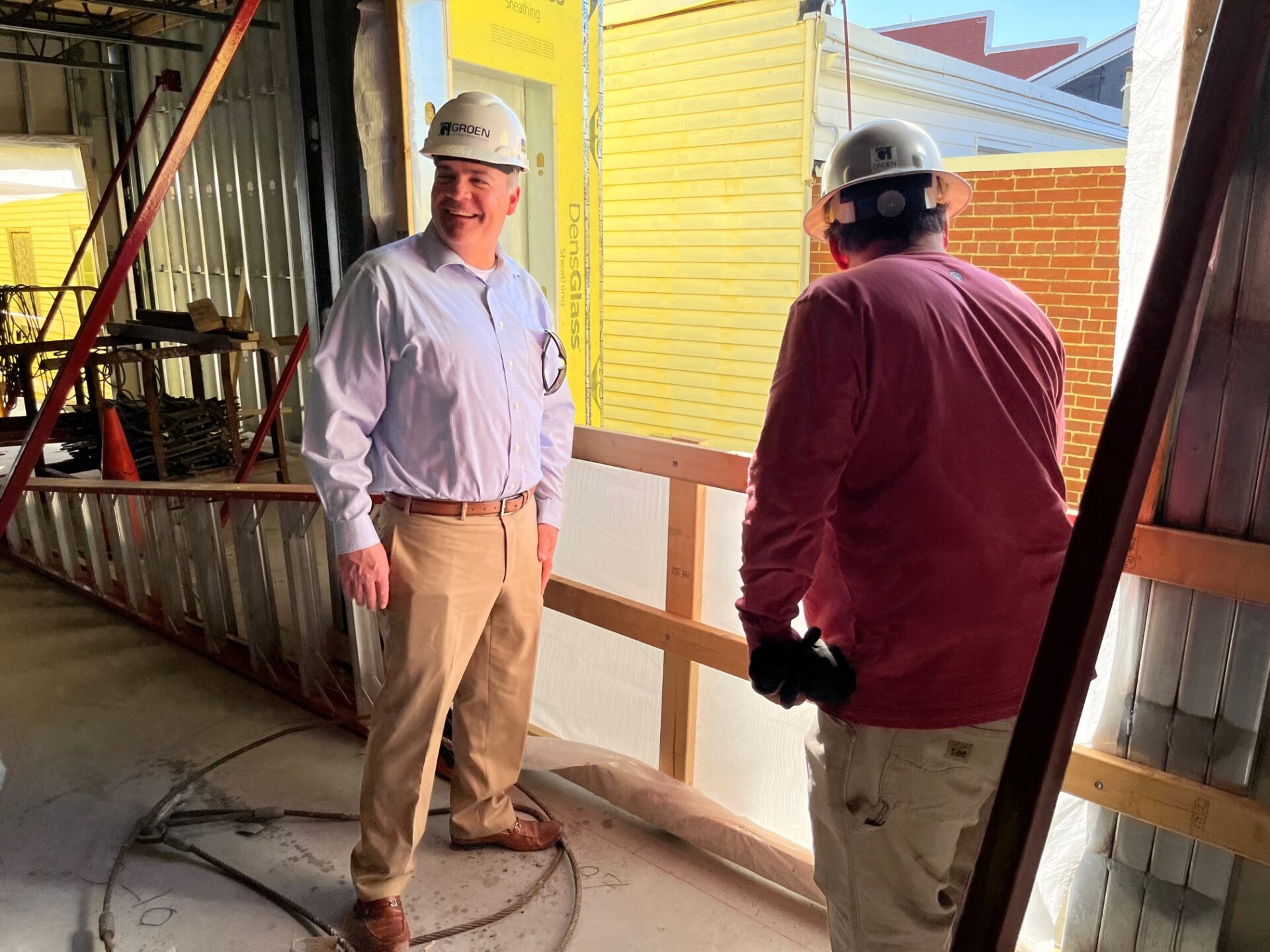 City Officials tour downtown construction site, Mayor calls it a win ...