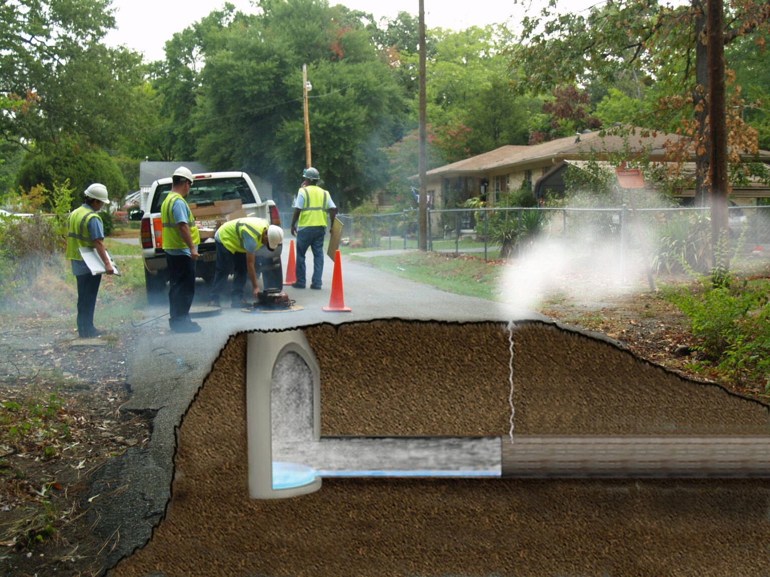 Public Works to conduct smoke tests of sanitary sewer system in Gonic ...