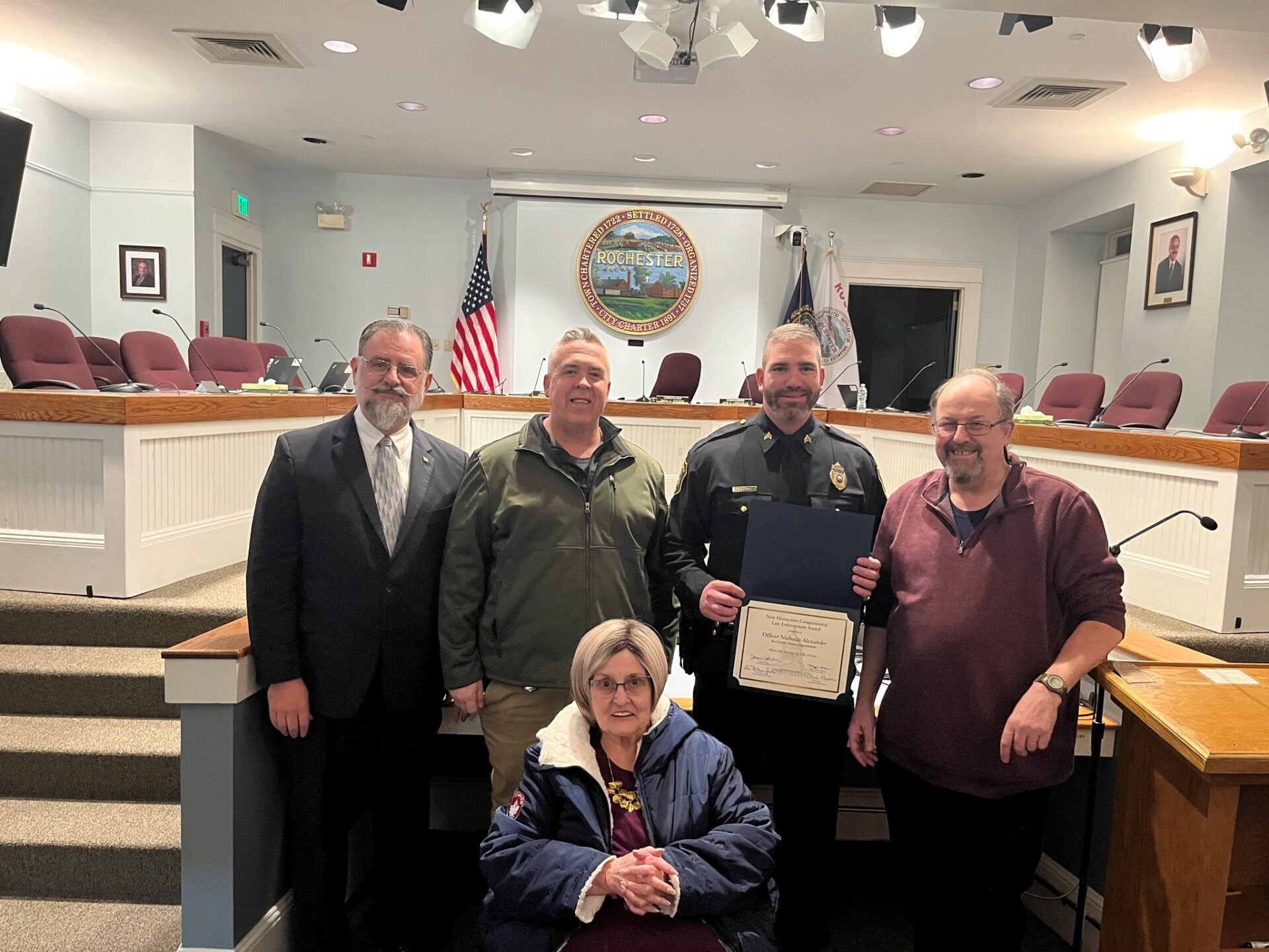 Sergeant Alexander unanimously selected to receive the NH Congressional Law Enforcement Award ...
